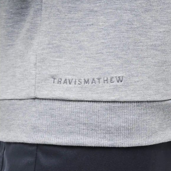 Travis Mathew | Sweaters | Nwt Travis Mathew Amenities Crew Light Grey ...